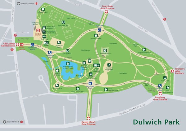Map of the park – DULWICH PARK FRIENDS