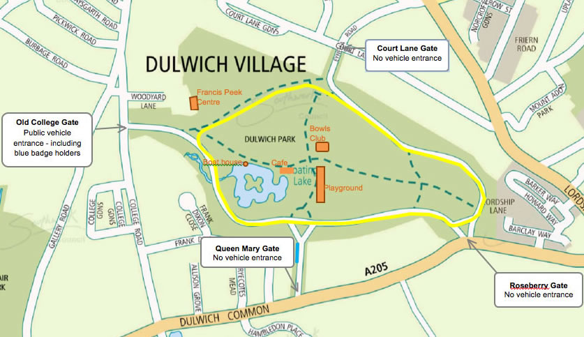 Location & travel – DULWICH PARK FRIENDS