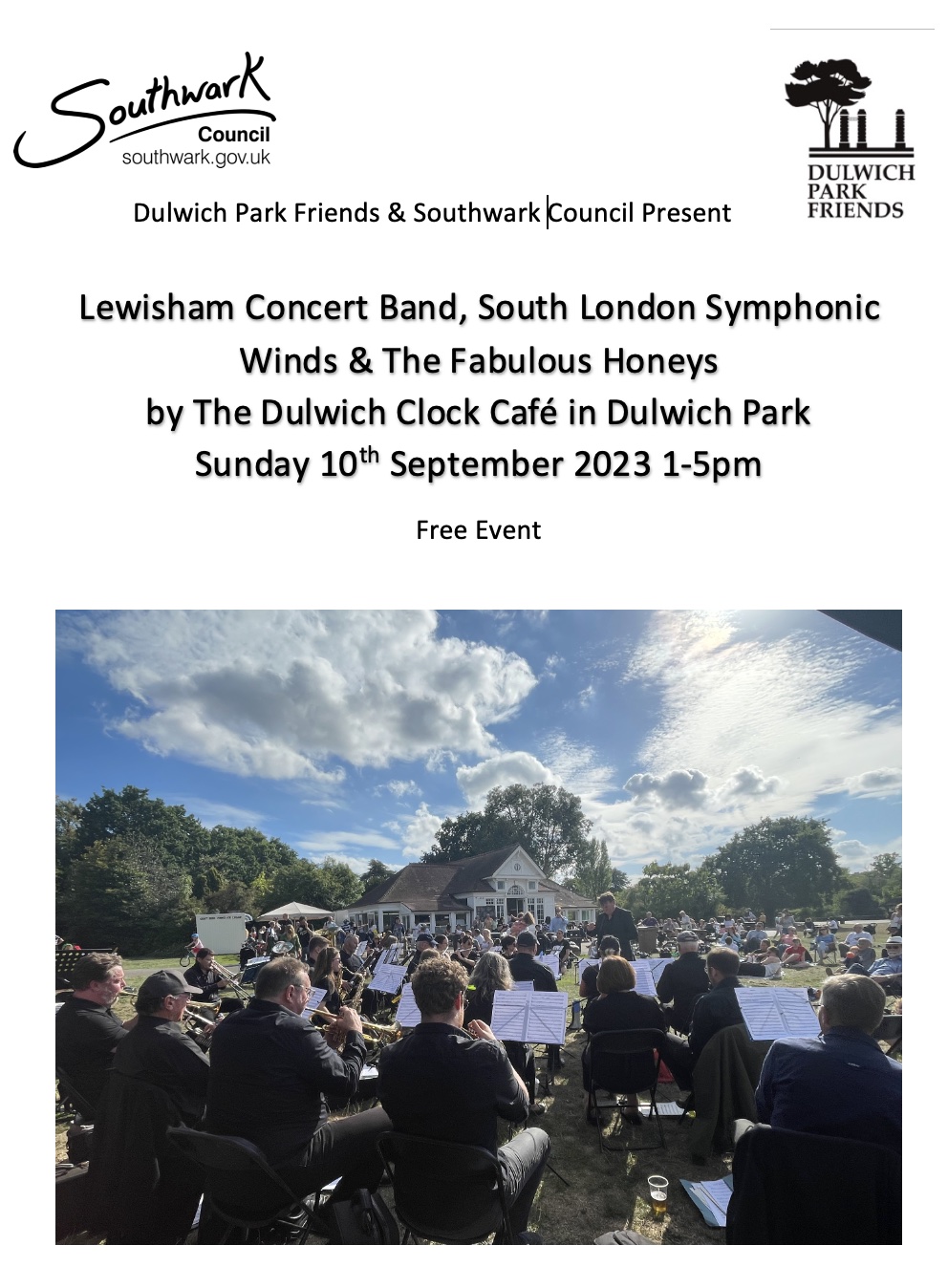 Concert Bands 2023 – DULWICH PARK FRIENDS