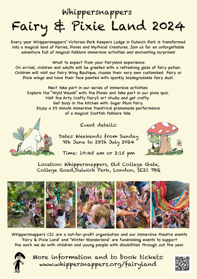 Fairy & Pixie land at Whippersnappers from 9th June – 28th July 2024 ...